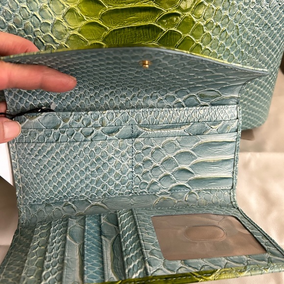 Brahmin | Bags | Brahmin Large Duxury And Veronica Wallet Limeade River ...